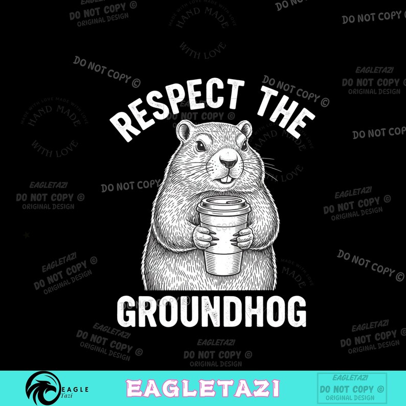 Respect the Groundhog PNG: Funny Groundhog Day Woodchuck Meme Png Cute ...