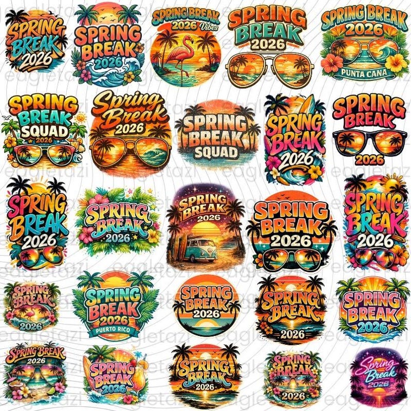 Spring Break 2026 Svg - Etsy