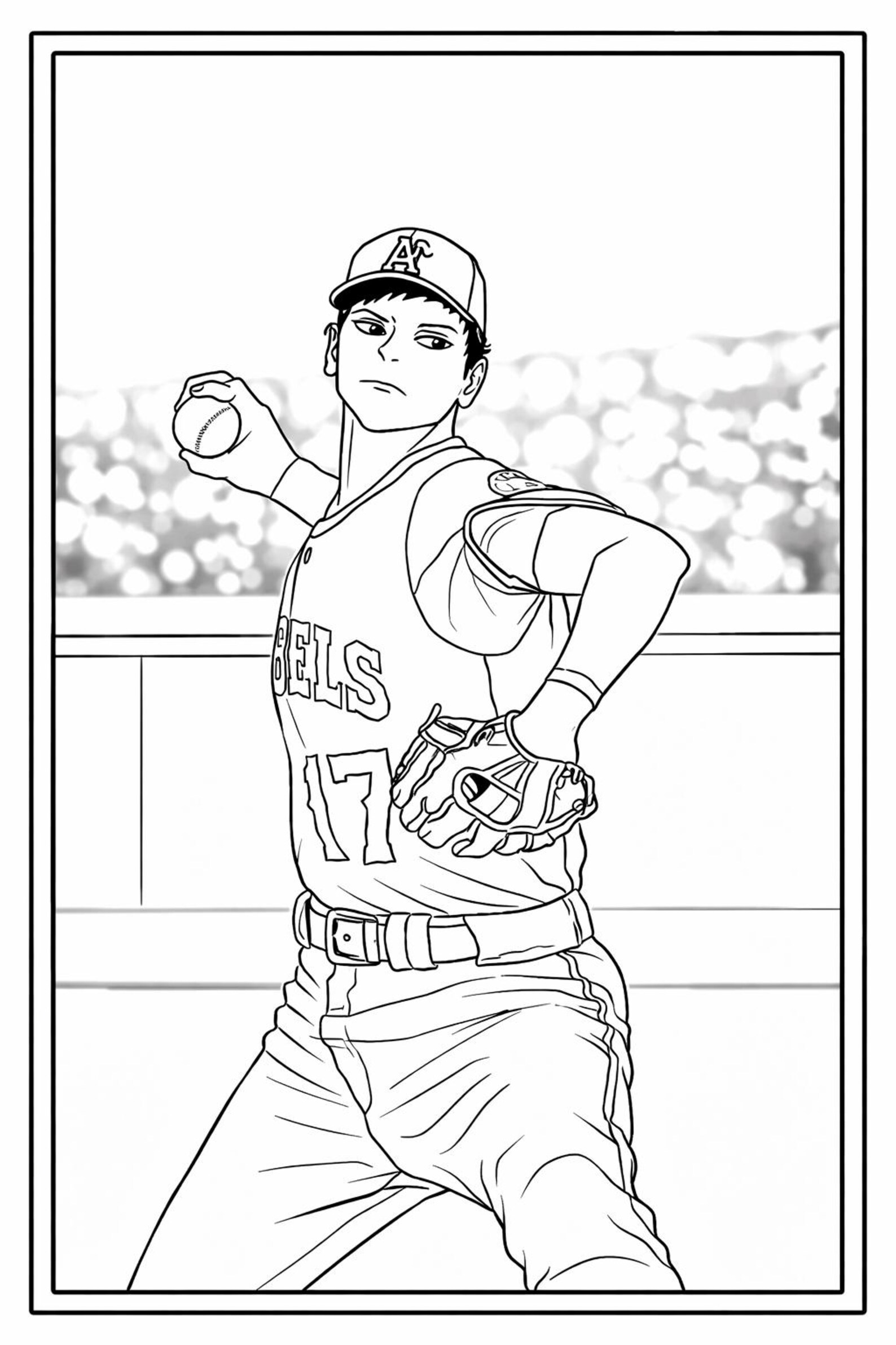 Baseball Coloring Pages Bundle Printable | Trading Card Style Sports ...