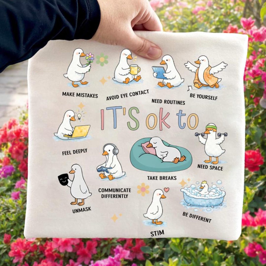 It is Okay to Goose PNG, Mental Health Goose Illustration, Cute Self ...