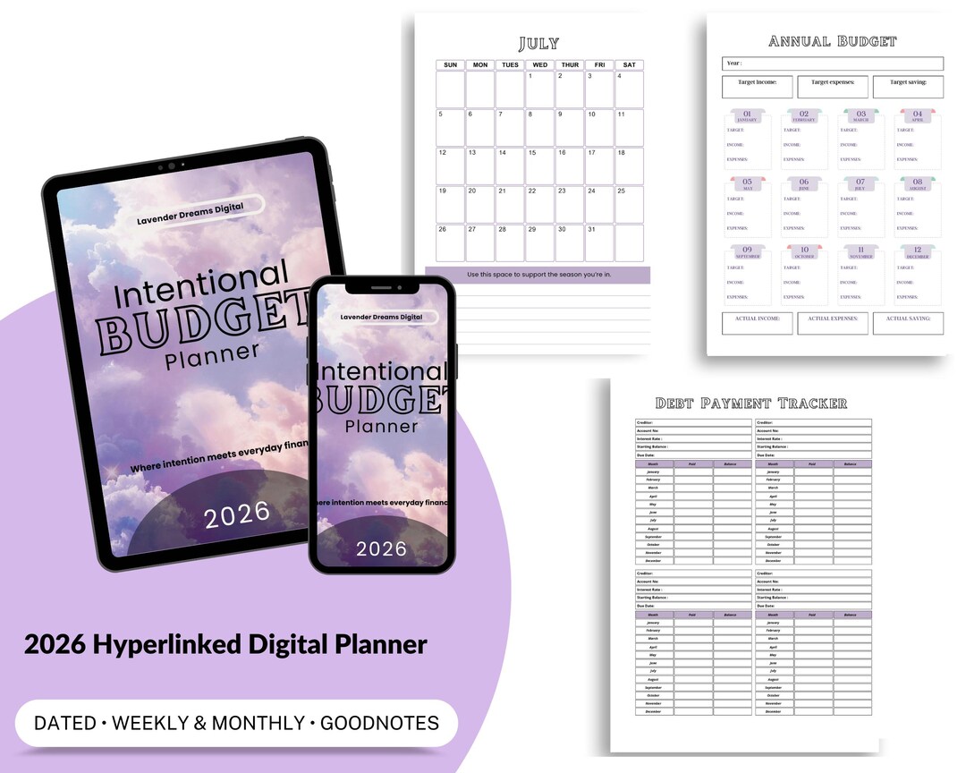 Intentional Budget Planner | Digital Budget Planner for iPad | Monthly ...