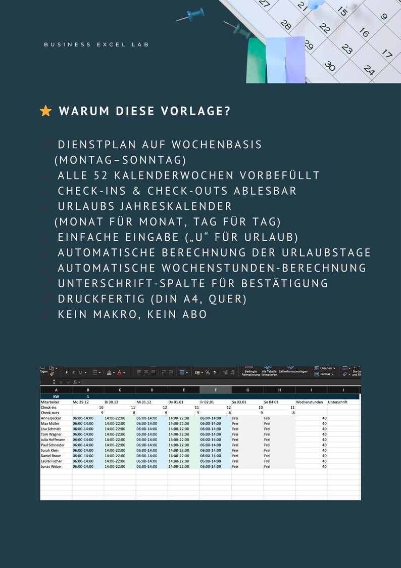 Hotel Staffing Schedule Excel – Premium Annual Planning With Check-ins ...