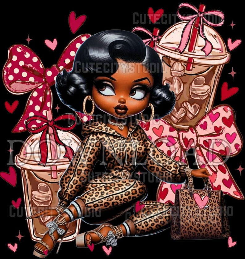 Betty Boop Valentine PNG, Hearts Tumbler Wrap (digital Download) - Etsy