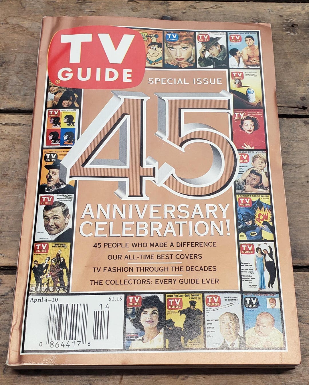 Vintage TV Guide 1988, 45th Anniversary - Etsy