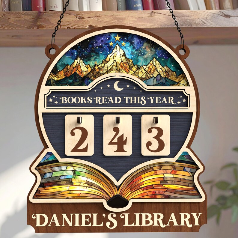 Personalized Fantasy Book Nook With Name, Cozy Glow Books Read Tracker ...