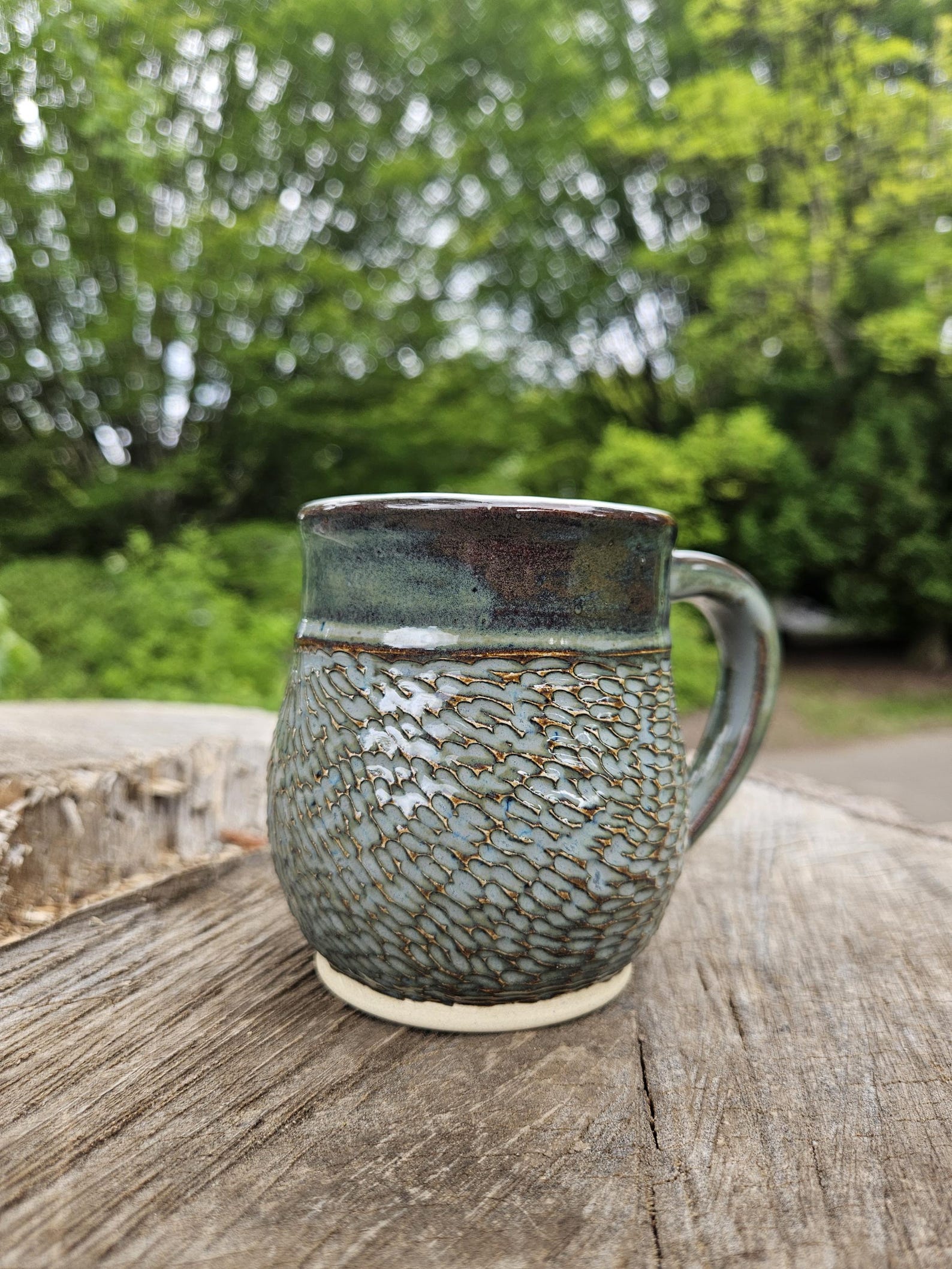 Choppy Seas 8oz Mug Handmade Coffee Mug Handle Mug - Etsy