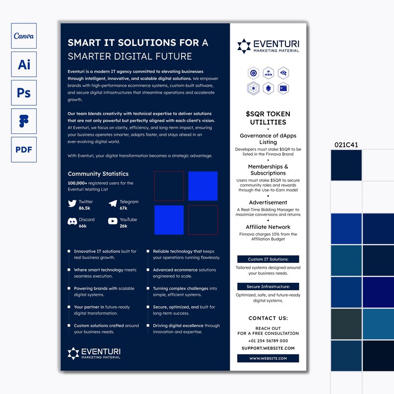 Printable Event One Pager | Brochure Template | Pre-made E-mail Flyer ...