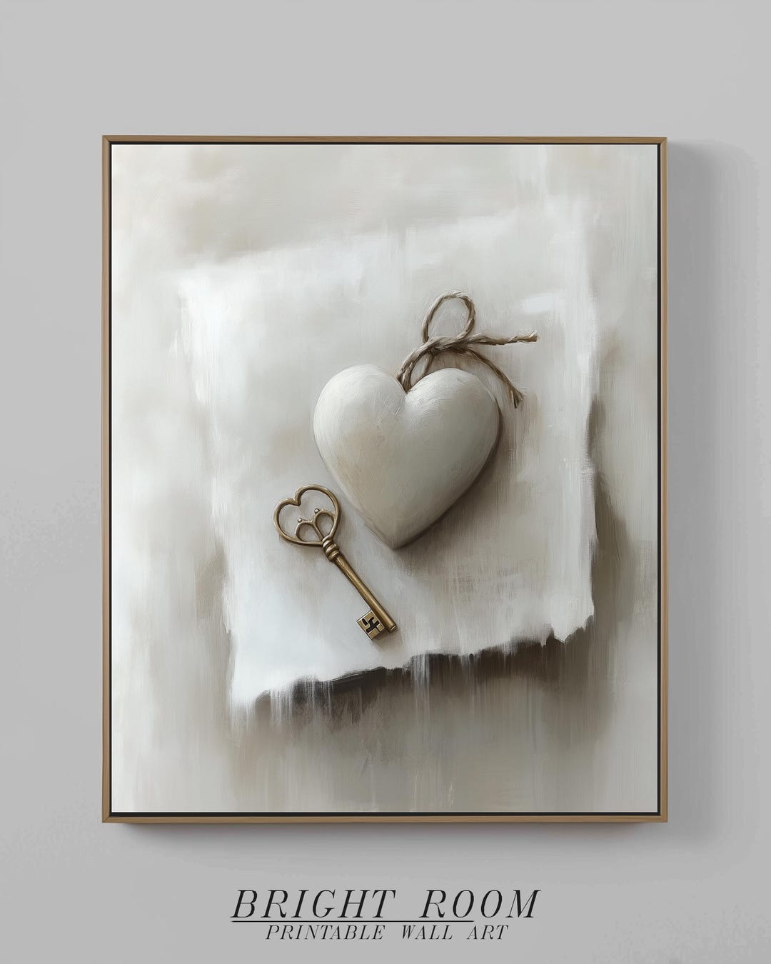 Valentine Printable Art, Heart Lock & Key Digital Art Valentines Day ...