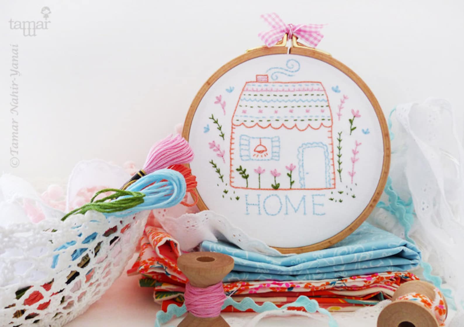 Home Sweet Home House Embroidery House Warming Gift New - Etsy