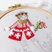 Snowy Girl - Embroidery Kit, Winter Christmas Embroidery, Christmas Diy ...