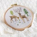 Snowy Deer Embroidery Kit, Winter Christmas Embroidery, Christmas Diy ...