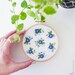 The Blue Flower Craftily Creative Gift Idea Embroidery - Etsy