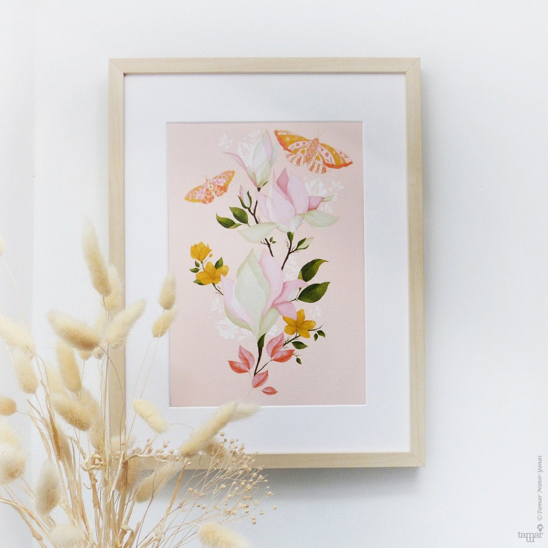 Fresh Bloom - Wall Décor, Botanical Poster, Modern Wall Decor, Living ...