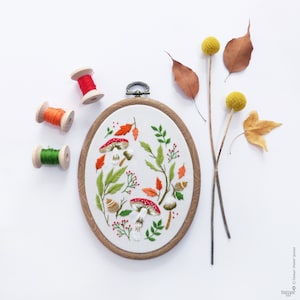 Magical Autumn - Embroidery Kit, Leaves Embroidery, Botanical ...