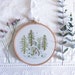 Snowy Night Embroidery Art Kit, Art Gift Diy, Creative Diy, Craft Kit ...