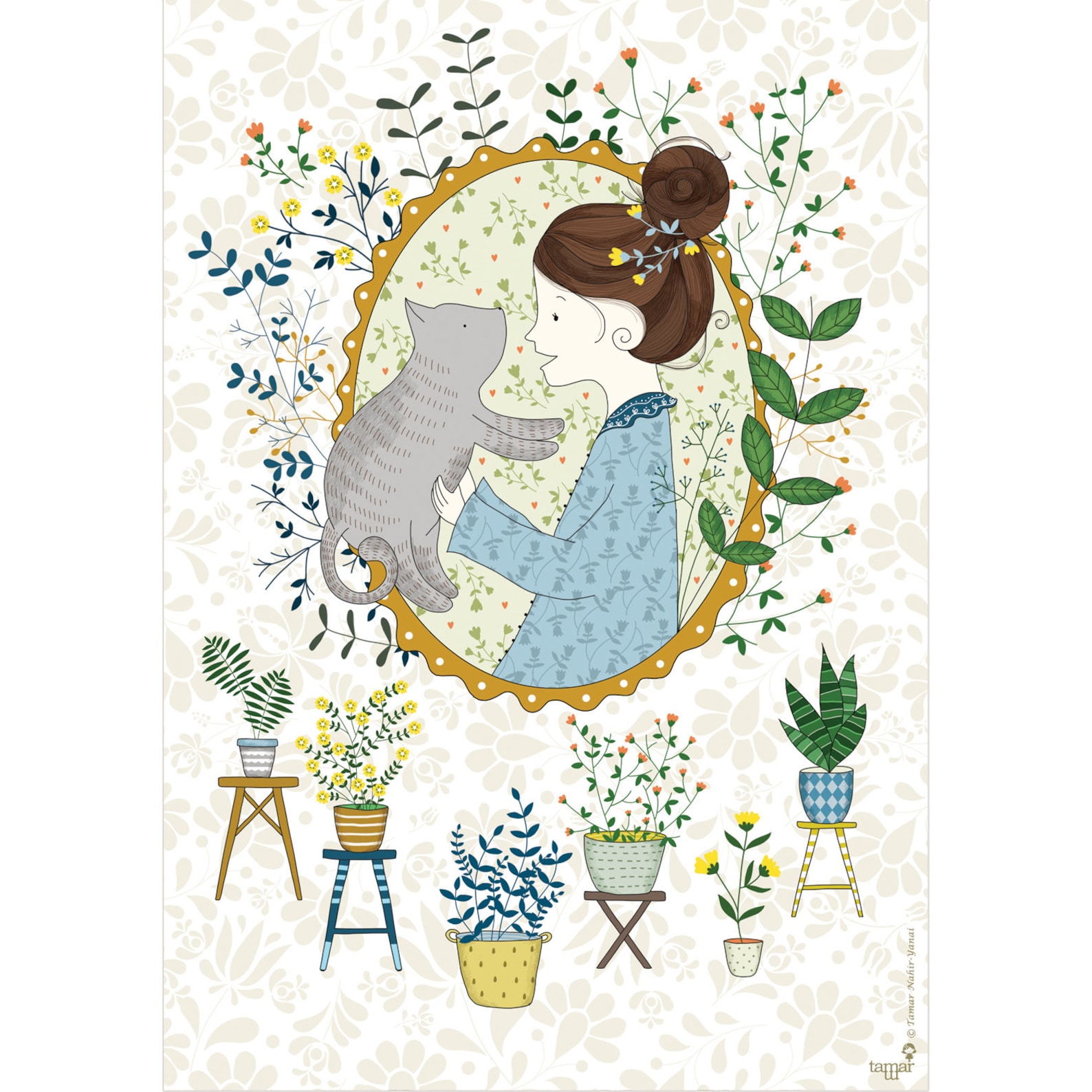 Love My Cat A4 Print - Etsy