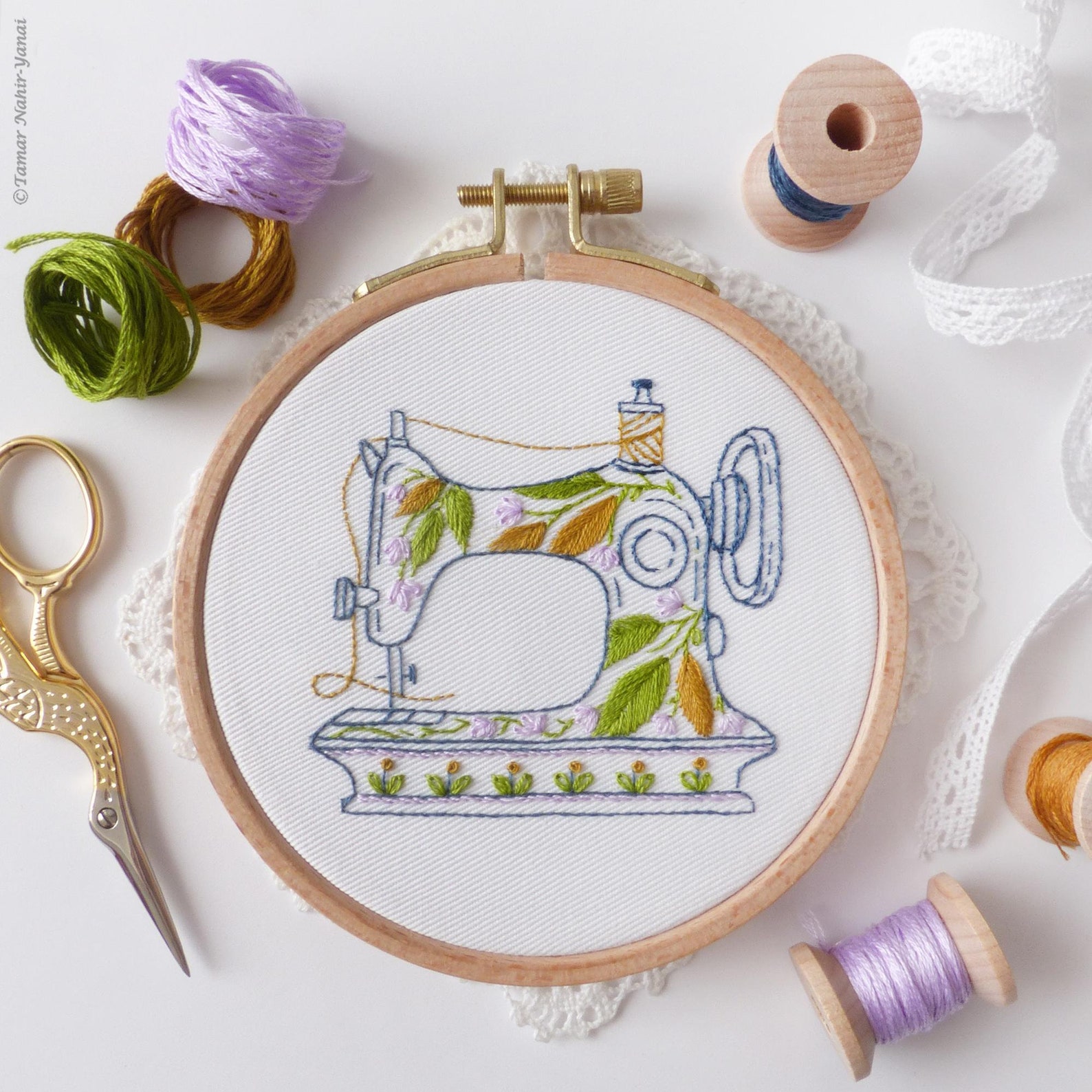 Sewing Machine - Embroidery Kit, Craft Embroidery, Diy Kit, Christmas ...
