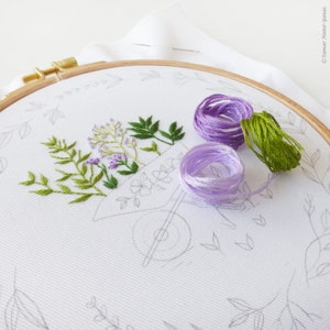 Gardening - Plant Embroidery, Embroidery Kit, Flowers Embroidery ...