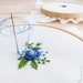 The Blue Flower - Craftily Creative, Gift Idea, Embroidery Kit, Embroidery Hoop Art, Diy Kit ...