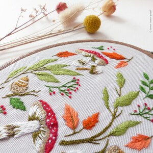 Magical Autumn - Embroidery Kit, Leaves Embroidery, Botanical ...