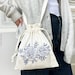 PRE-ORDER // Embroidery Pouch Bag - (blue Thread Included) - Etsy