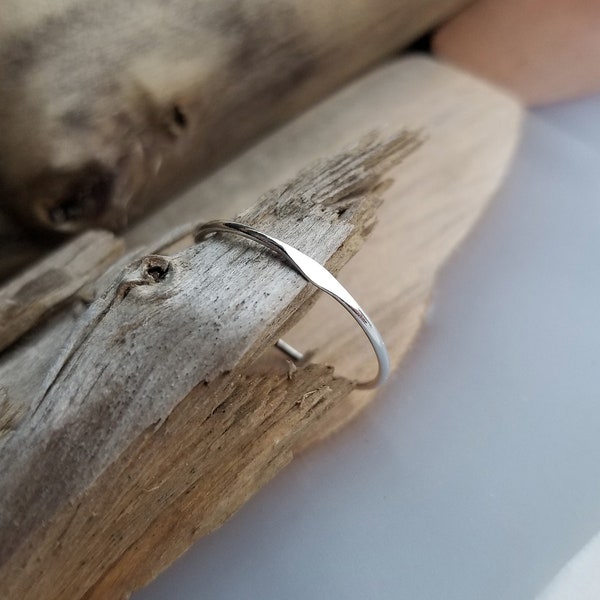 Skinny Silver Rings - Etsy