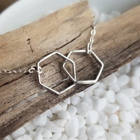 Minimal Geometric Gold Charms Necklace, Simple Dainty Jewelry for Her ...