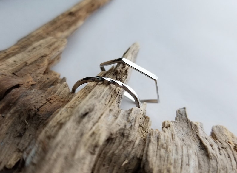 Triple Möbius Ring. Silver Twist Stacking Ring. Moebius Style - Etsy