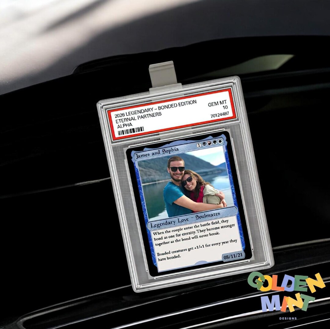 Personalized Photo Car Visor Clip, Custom Trading Card Style Car Visor ...