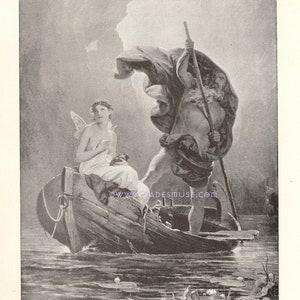 Psyche-hades-underworld-river Styx-persephone-1891 Antique Vintage Old ...