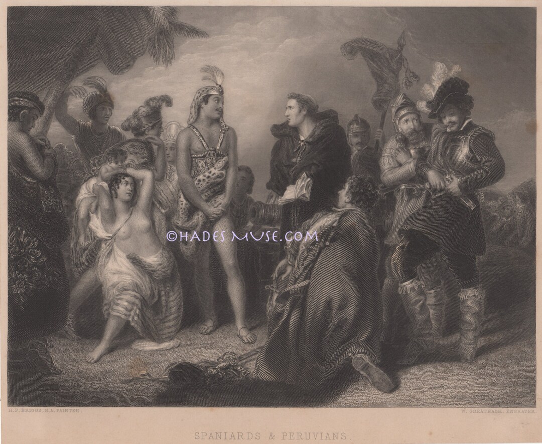 Inca Chief-priest-missionary-spaniards & Peruvians-ancient Civilization ...