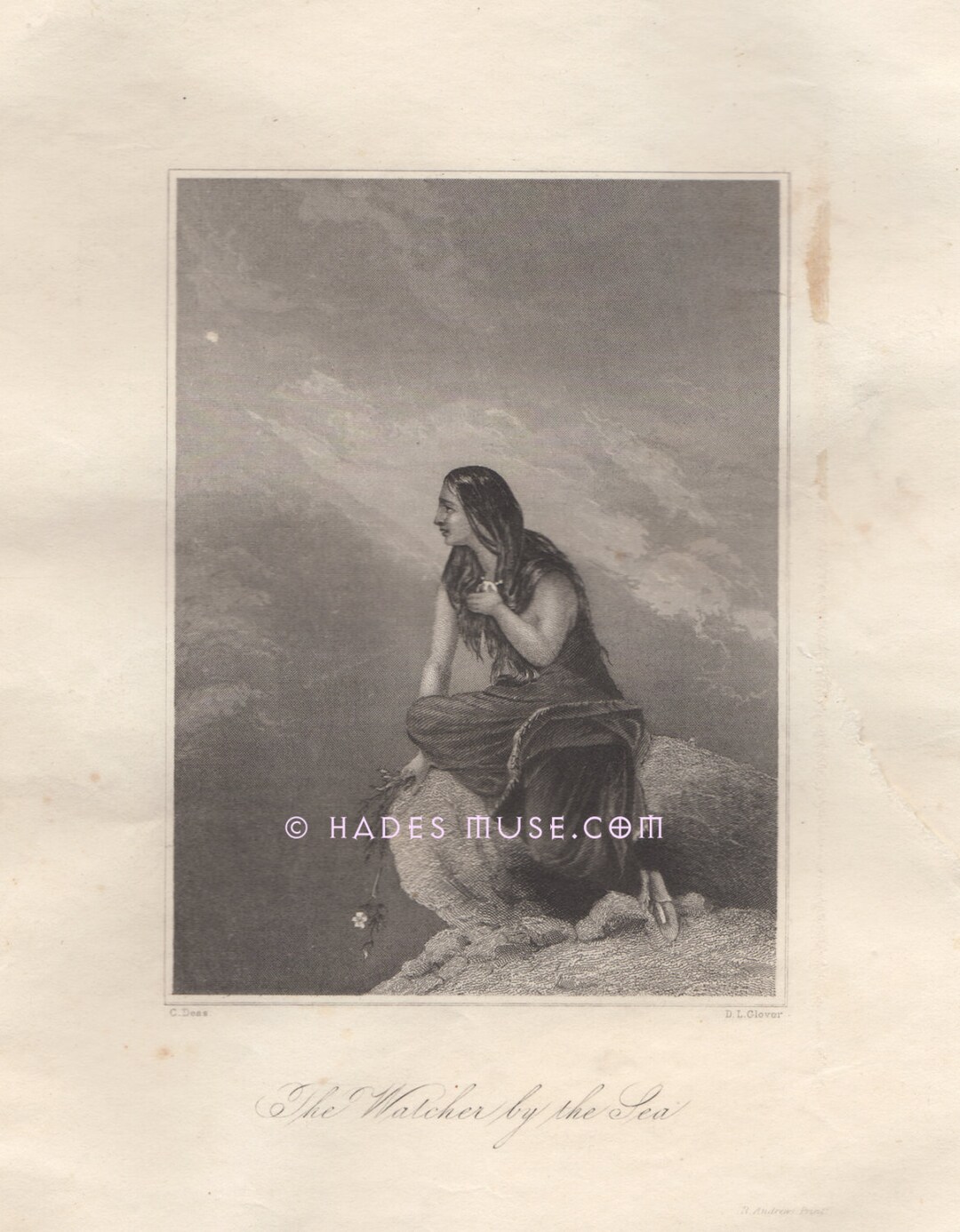 1847 Watcher of the Sea-waiting for Return of Lost Loved One-broken ...