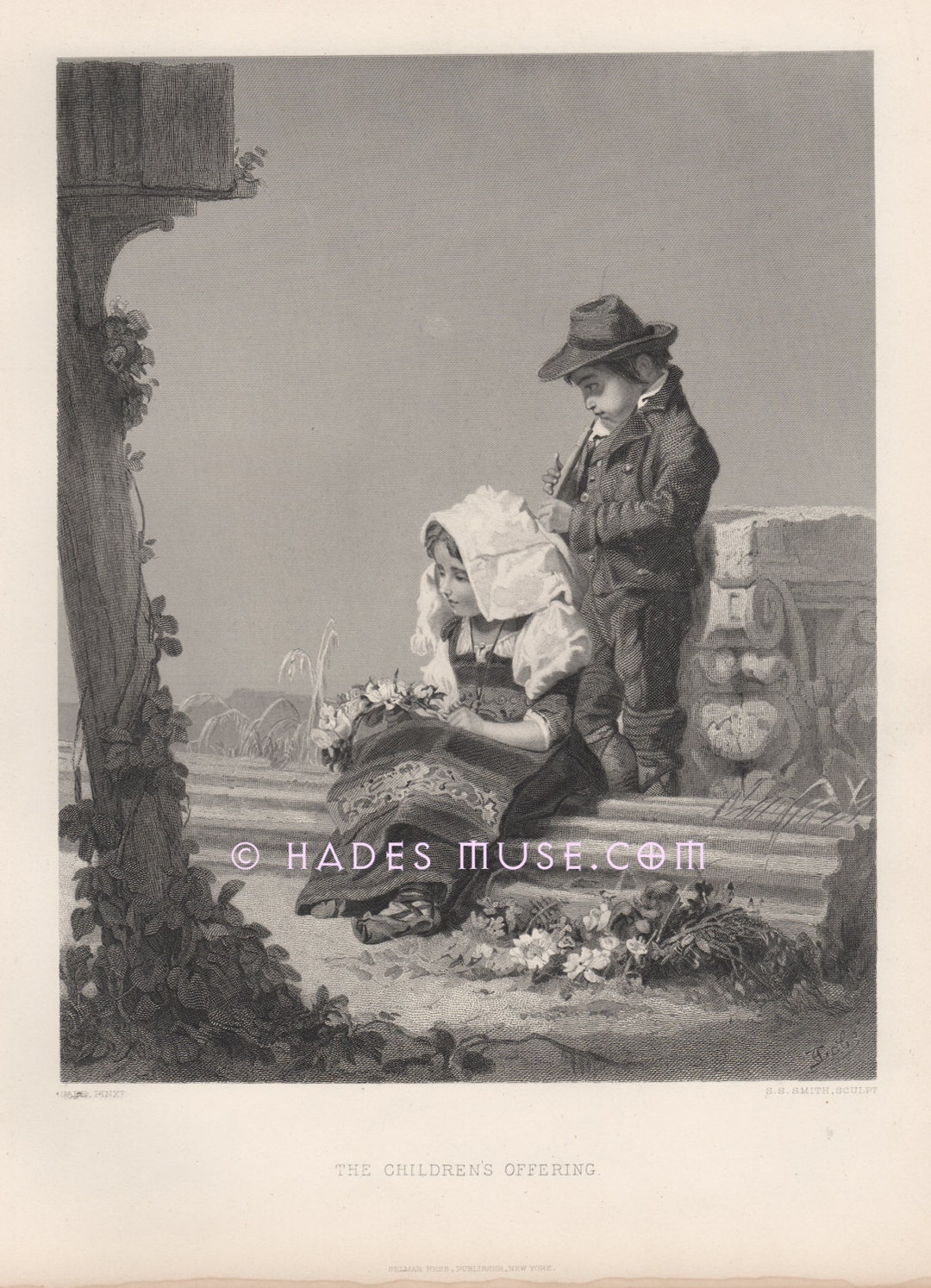 Children Mourn Dead Parent-grave-grief-mourning-death-brother & Sister ...