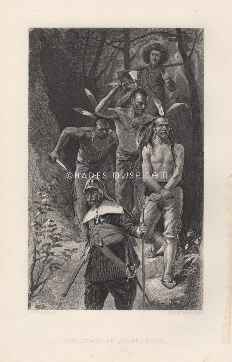 Death by Tomahawk-miantonomo-native American Indian-murder-warrior-war ...