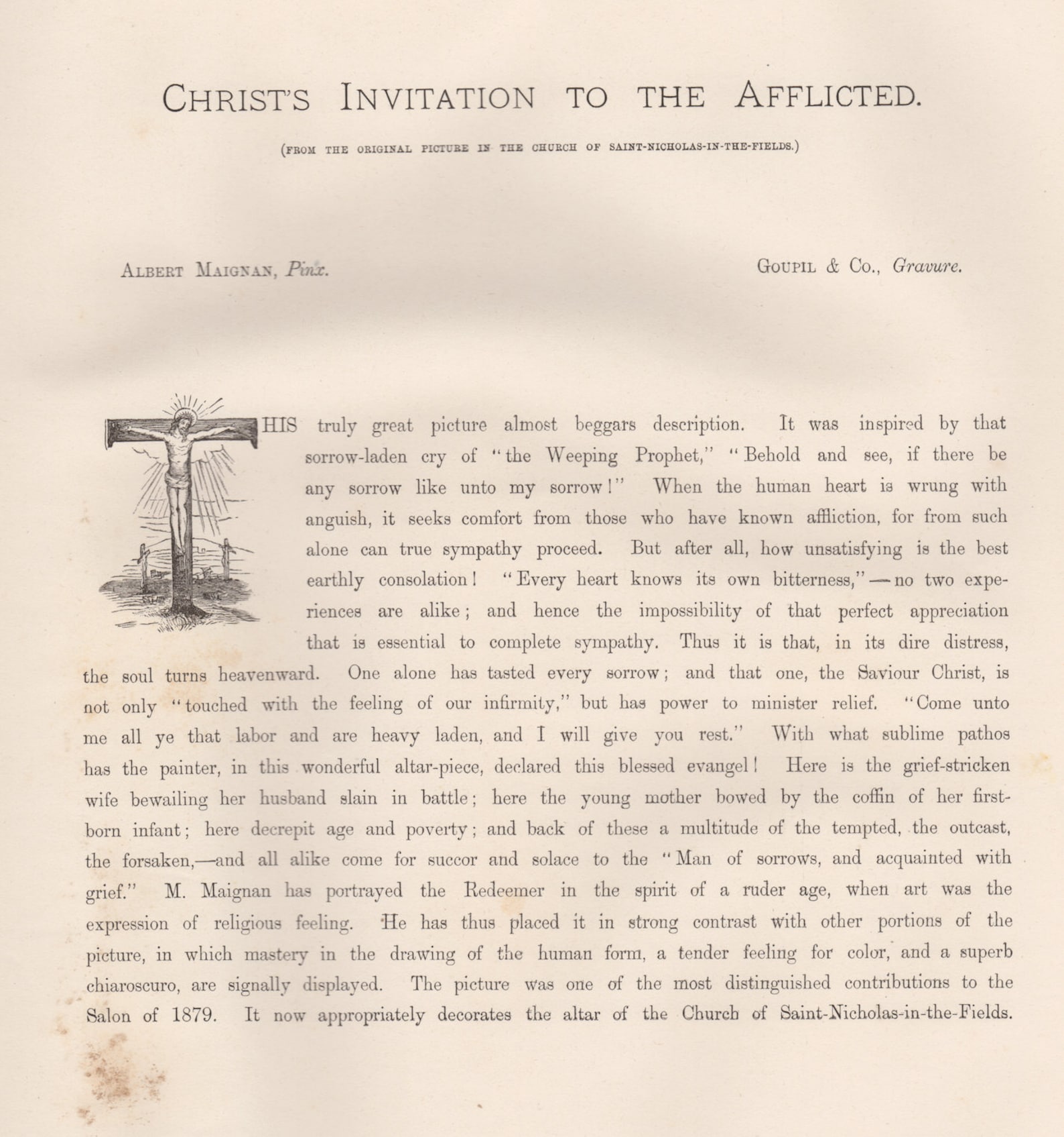 Christ's Invitation to the Afflicted-jesus-man of Sorrows-consolation ...