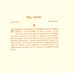 King Gunther-viking-1891 Old Antique Vintage Art Print-picture ...