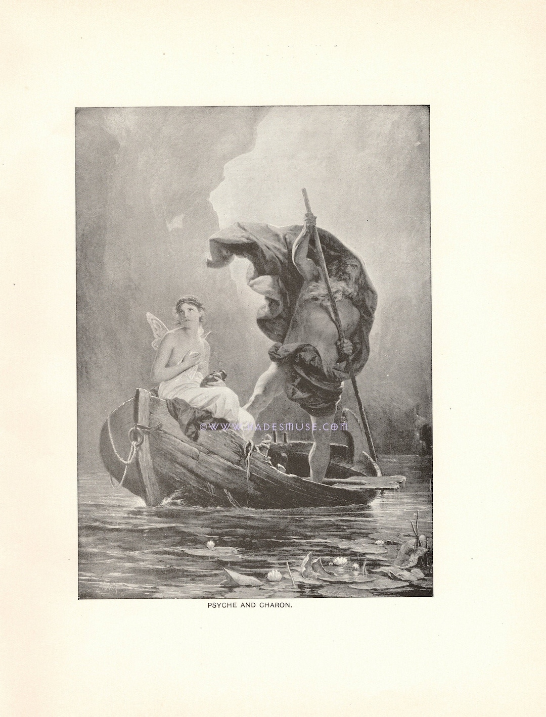Psyche-hades-underworld-river Styx-persephone-1891 Antique Vintage Old ...