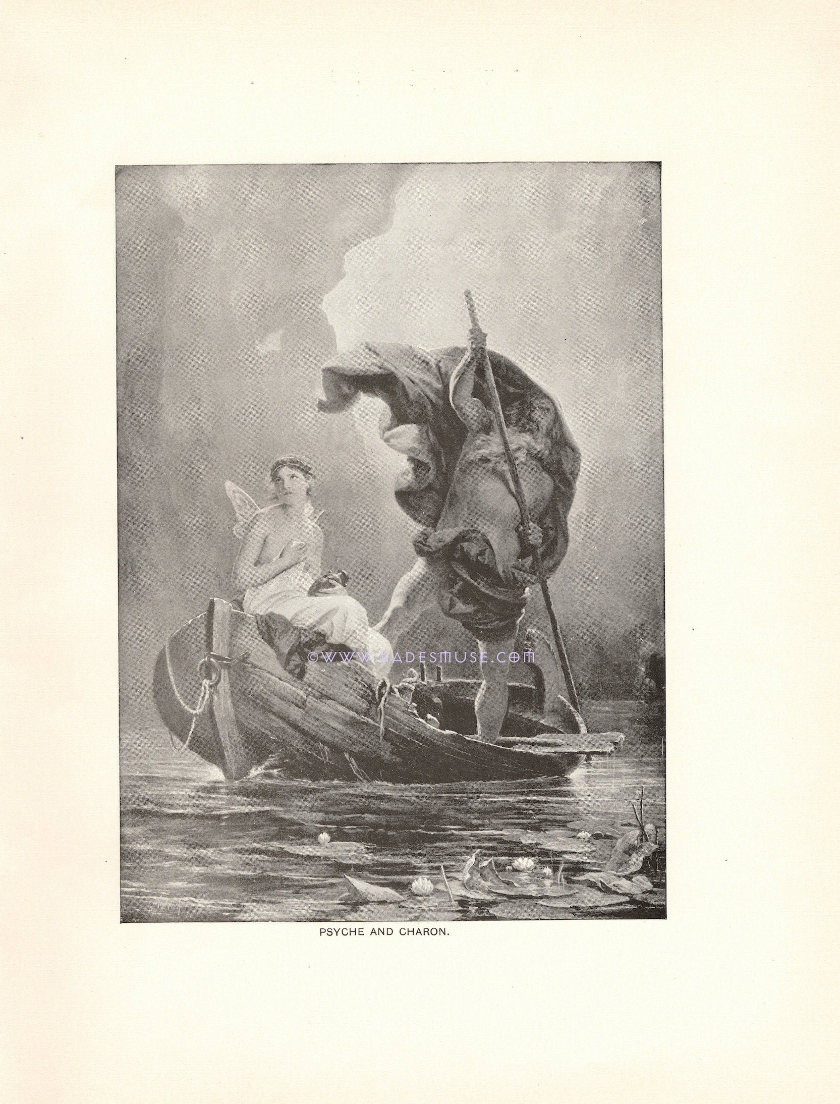 Psyche-hades-underworld-river Styx-persephone-1891 Antique Vintage Old ...