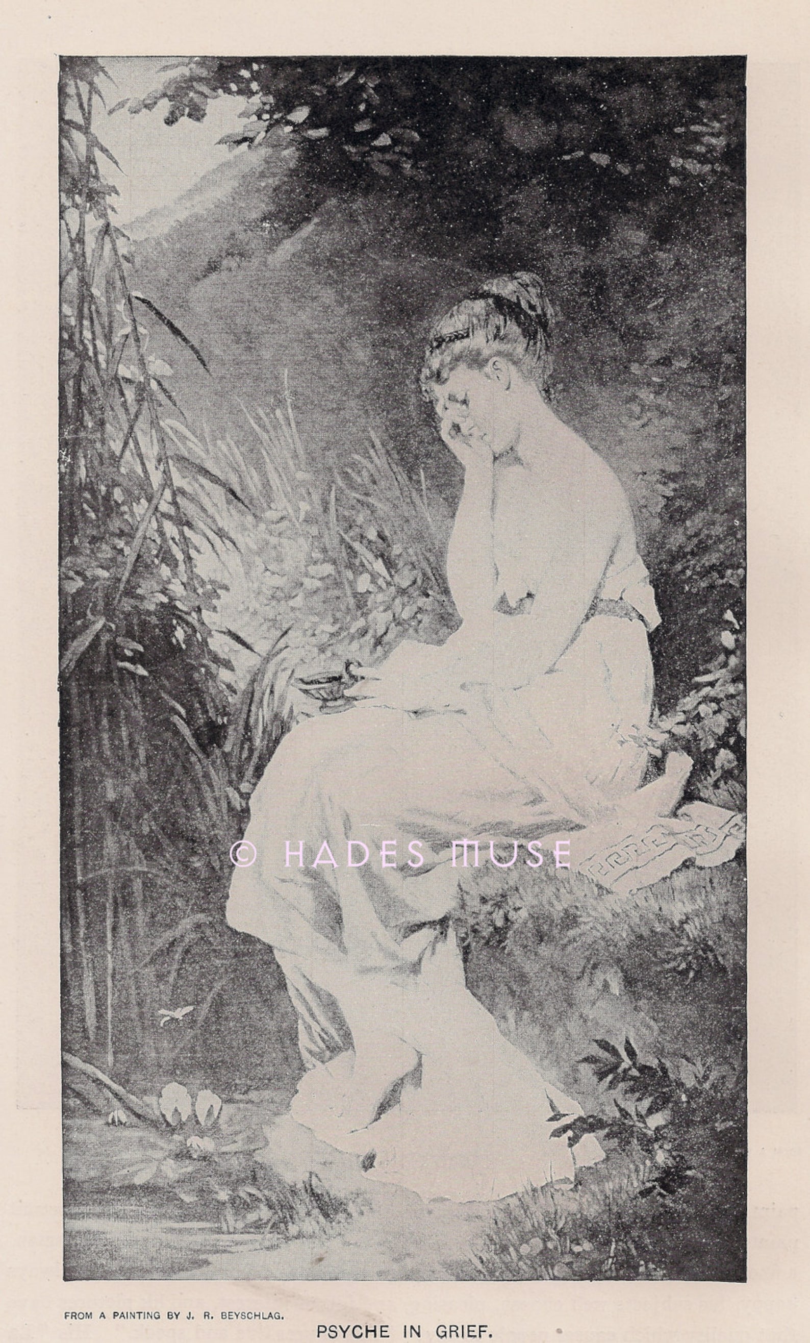 Psyche in Grief-greek Goddess-mythology-persephone-hades-mourning Loss ...