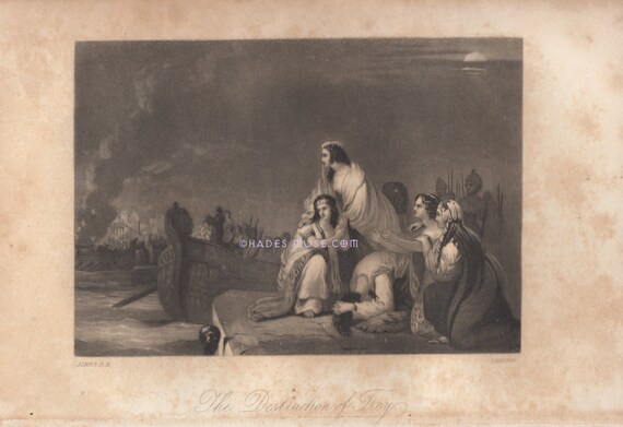 Destruction Of Troy-Greek Mythology-Trojan | Etsy