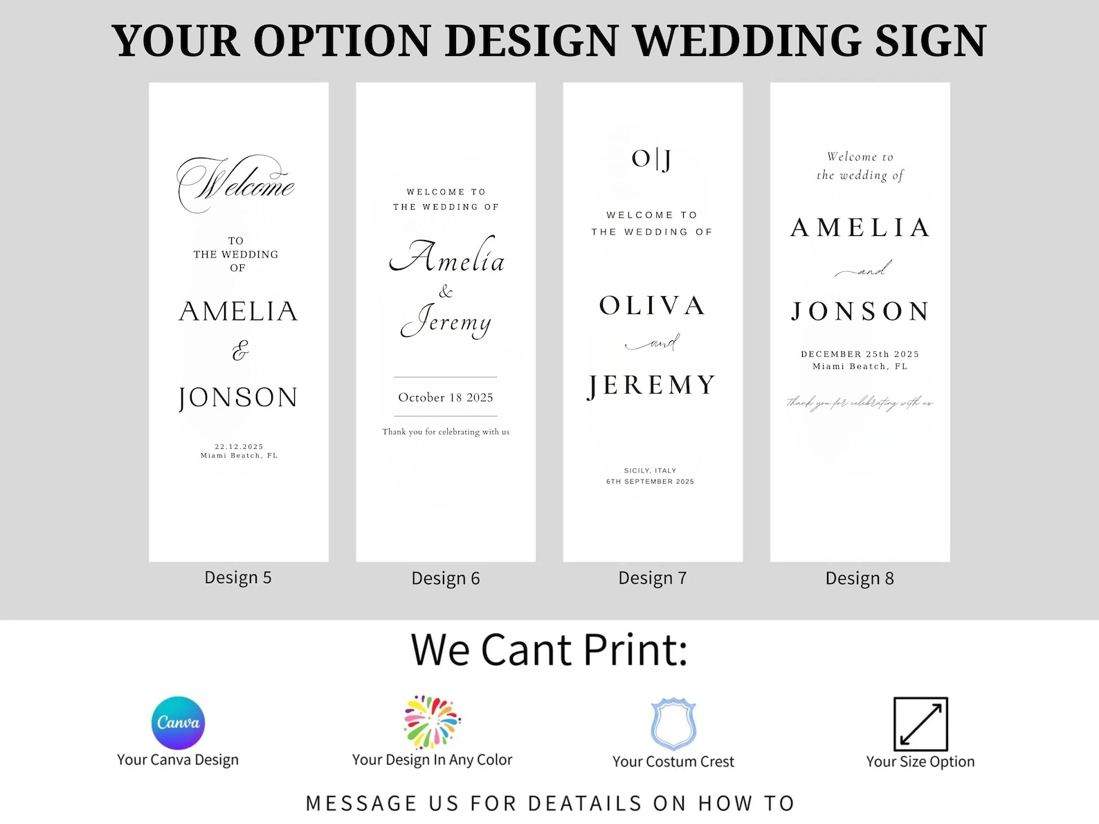Personalized Linen Welcome Sign – Custom Fabric Wedding Signage, Rustic ...