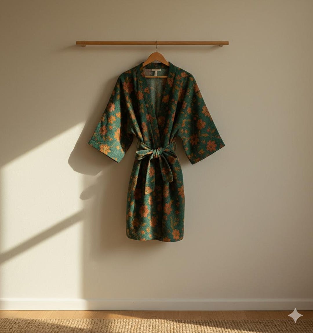 Peppermint Robe Jacket Sewing Pattern | Kimono Style Wrap Jacket With ...