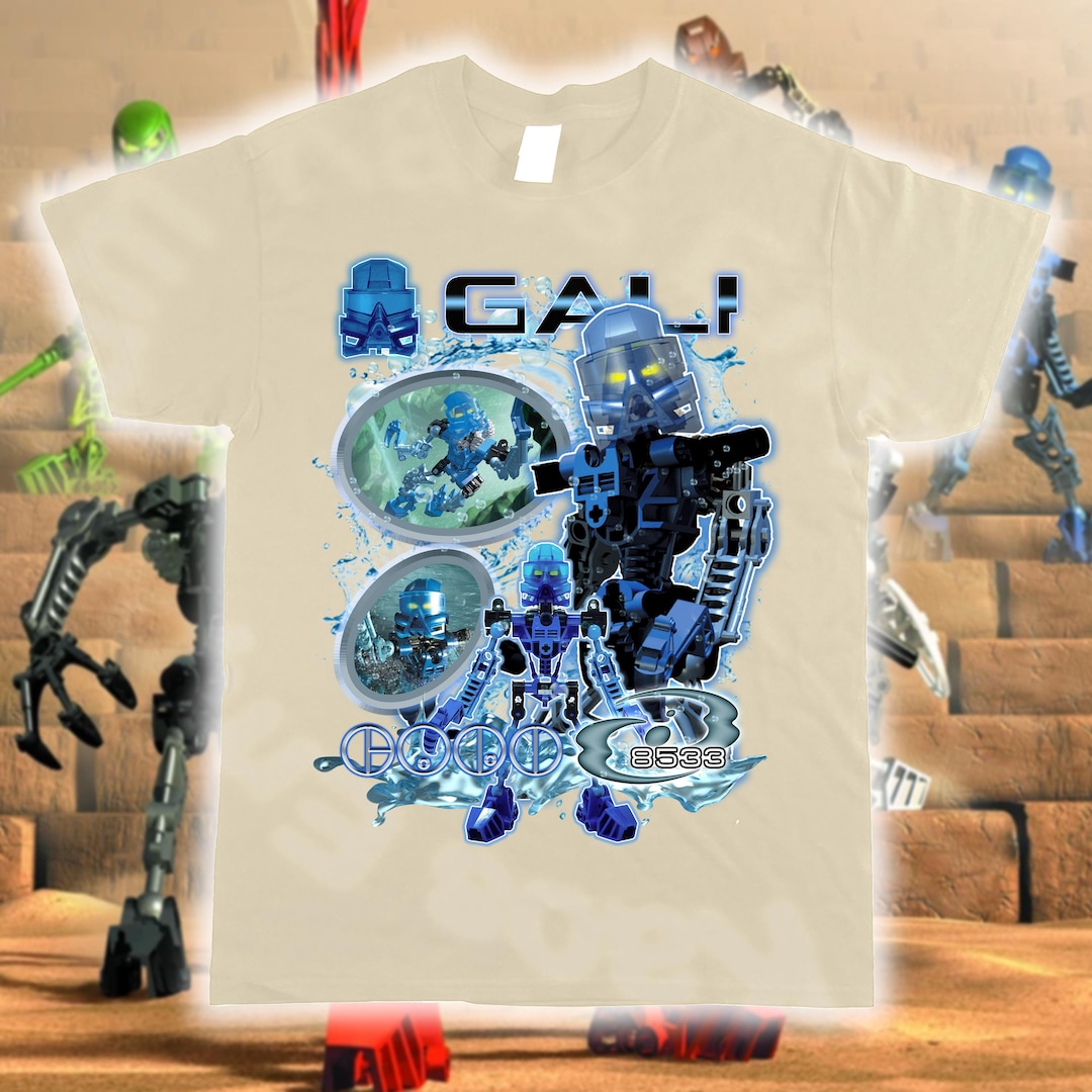 Gali T-shirt | Y2K Bionicle-inspired 90s 2000s Bio Toa Brick Vintage ...