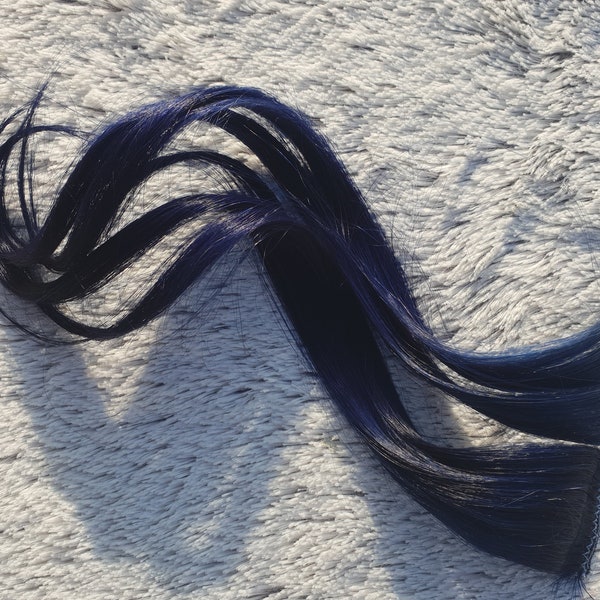 Blue Hair Extension - Etsy