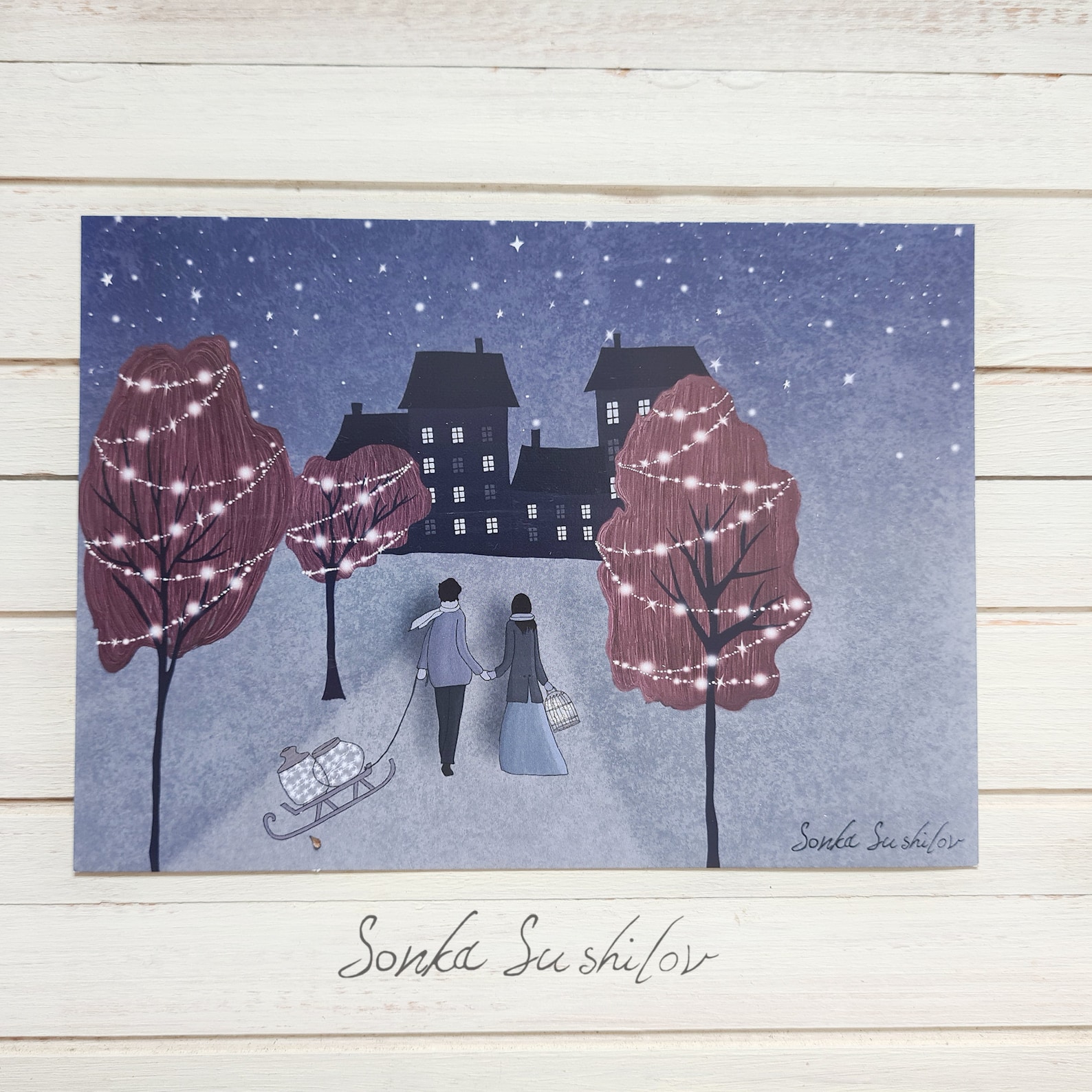 Welcome Home Art Print 4 Different Sizes Couple in Love - Etsy