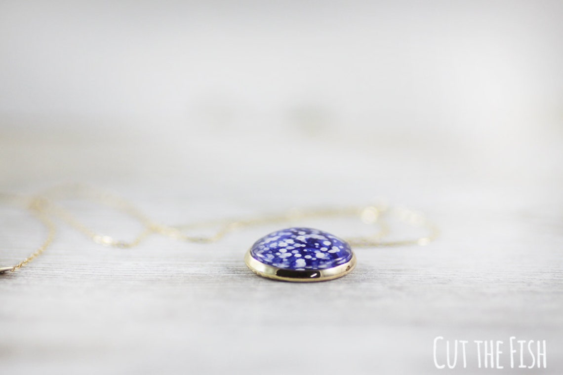 Blue Necklace - 14k Gold Jewelry - Jewelry - Gold Filled Jewelry - Blue ...