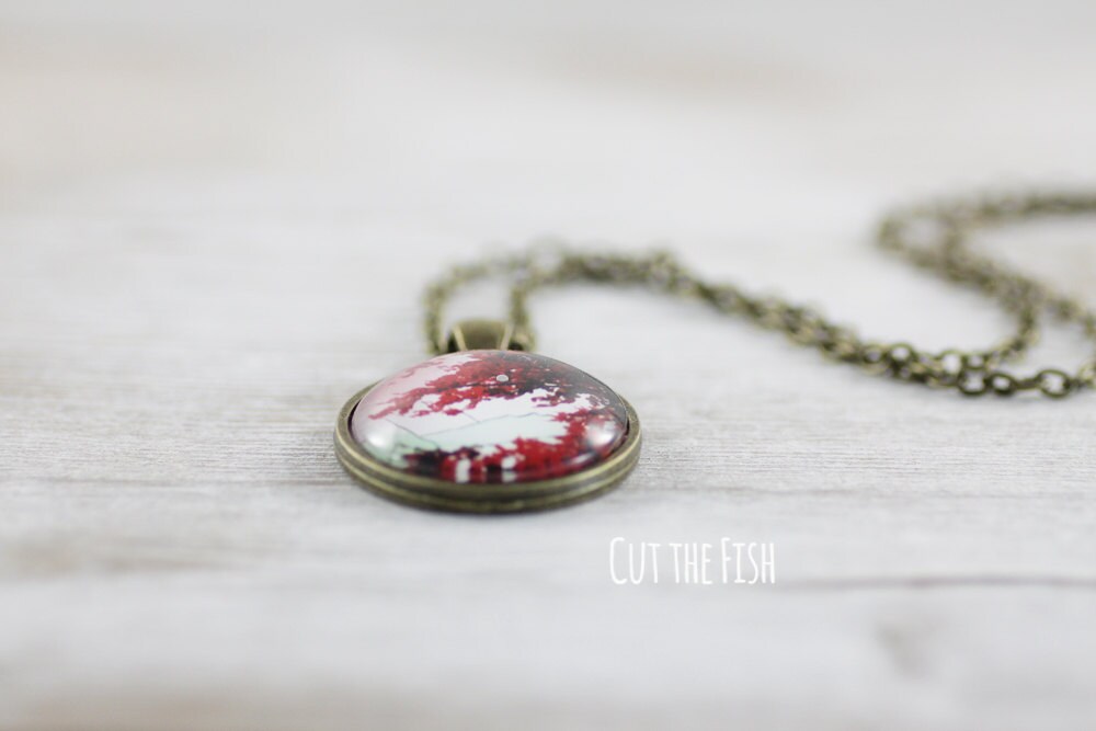 Autumn Tree Jewelry - Jewelry - Red Tree Jewelry - Autumn Tree Necklace ...