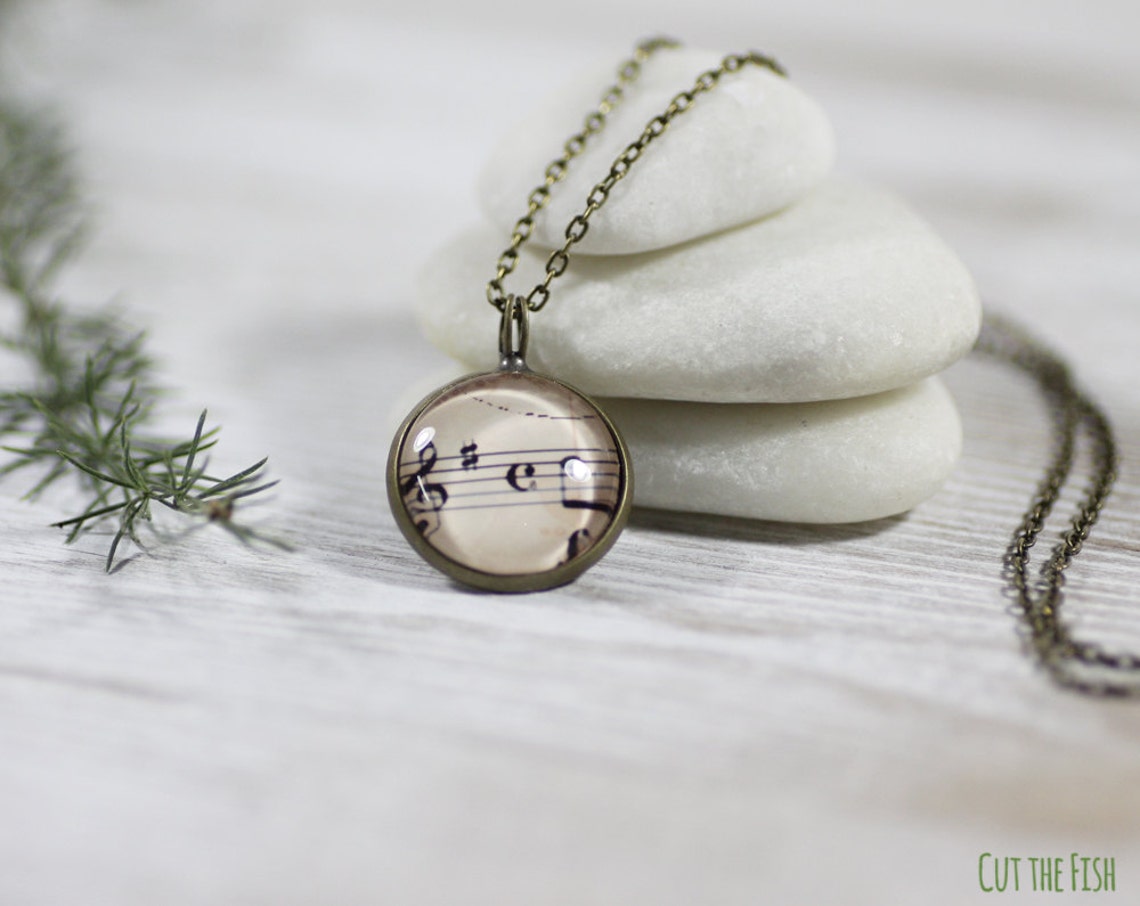 Music Necklace Jewelry Music Jewelry Designer Jewelry Unique Jewelry ...