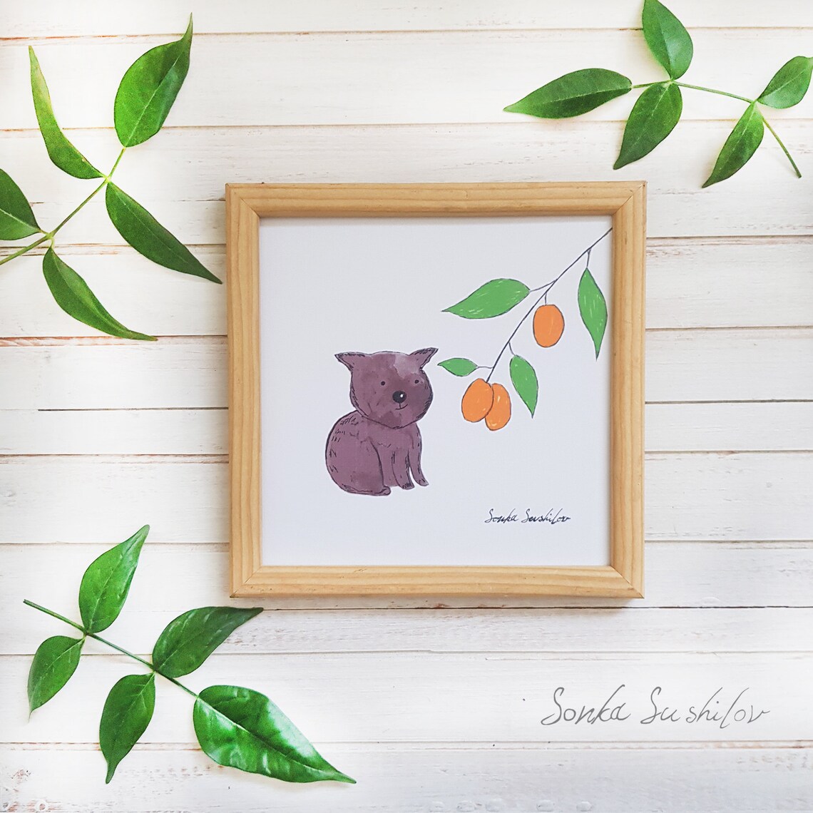 Wombat Print 2 Different Sizes Australian Animal Greeting Card - Etsy