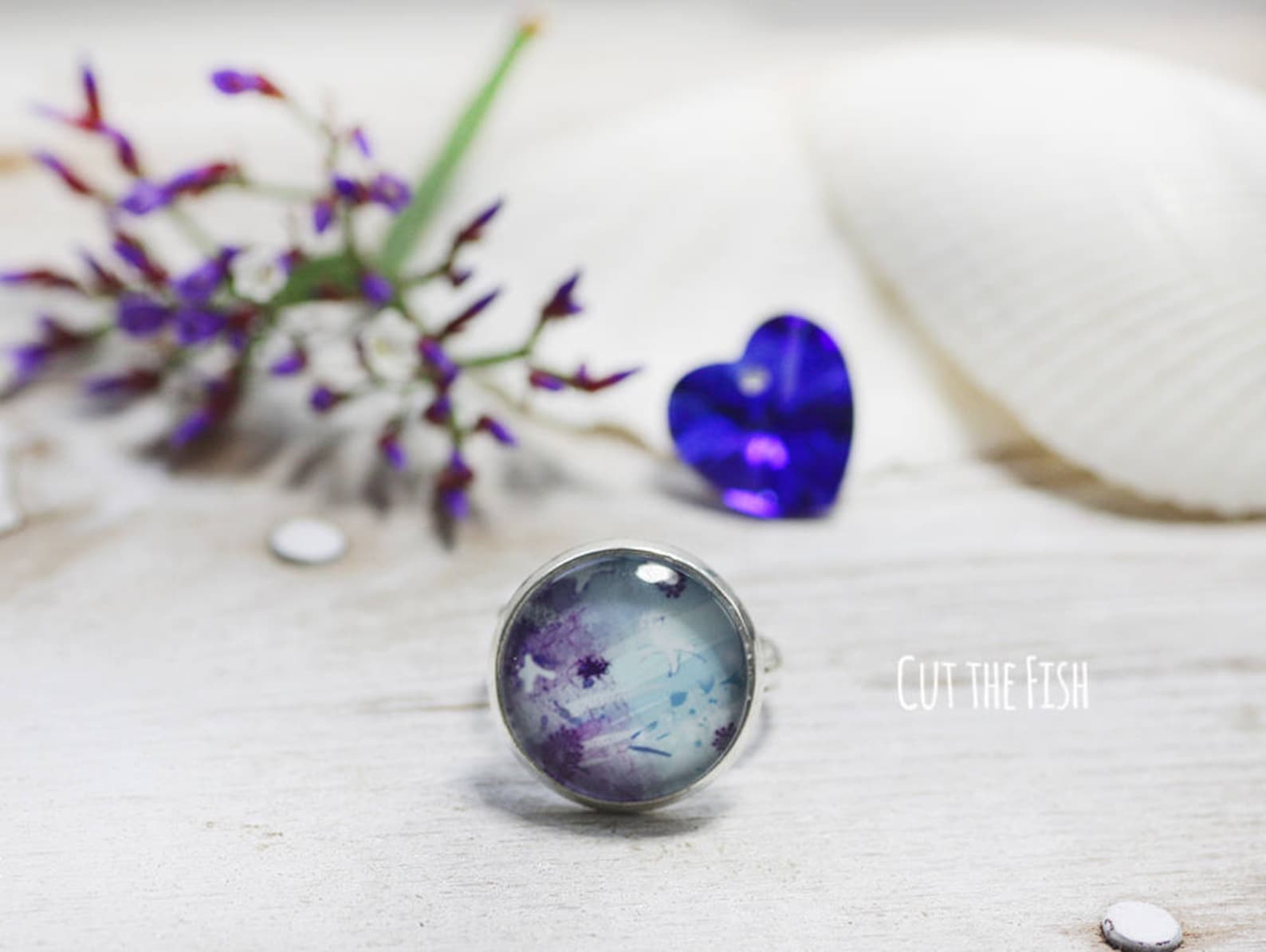 Raindrops Ring - Ring - Purple Ring - Rings Jewelry - Lilac Ring ...